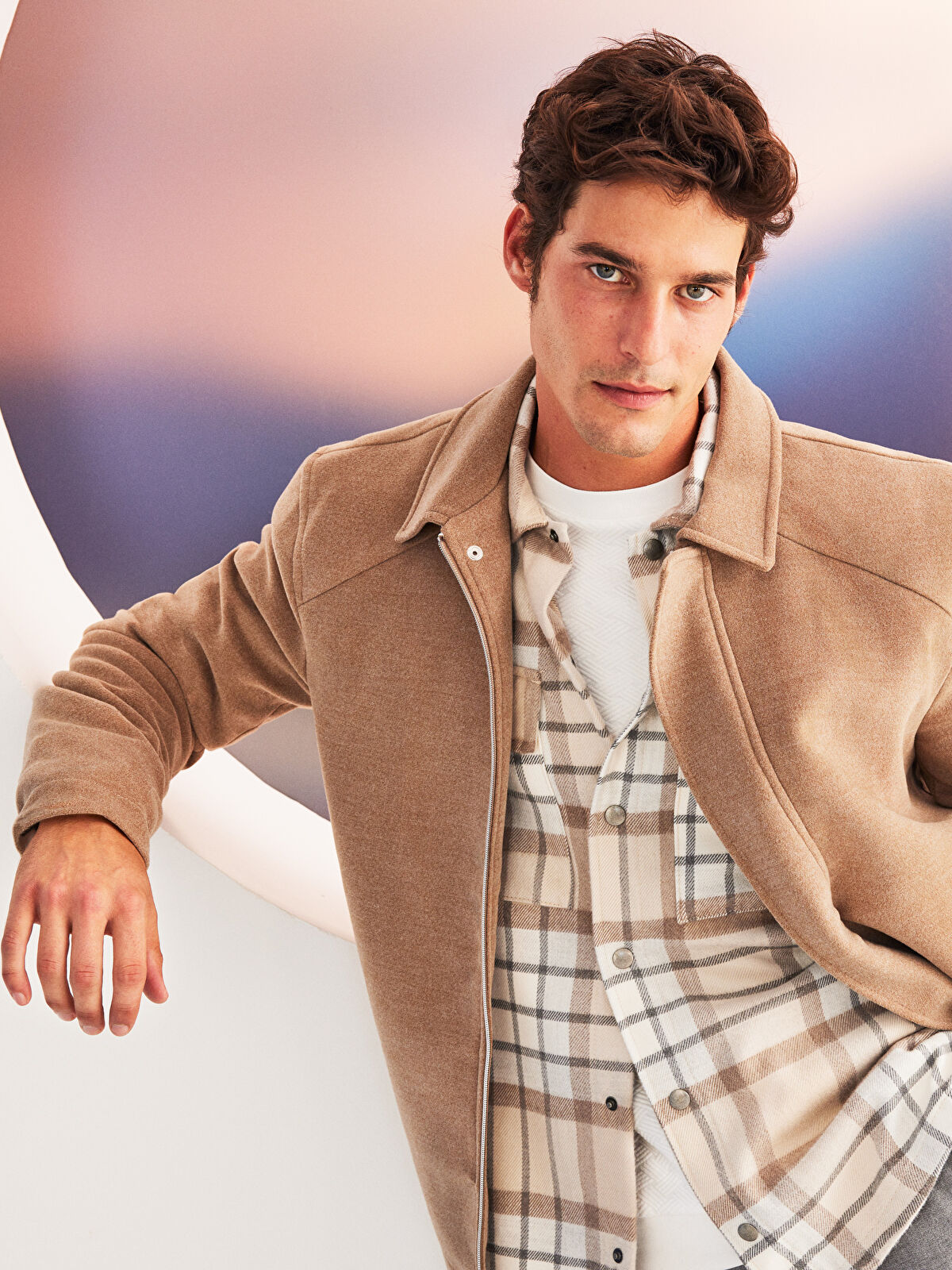 LCW VISION Slim Fit Uzun Kollu Ekose Gömlek