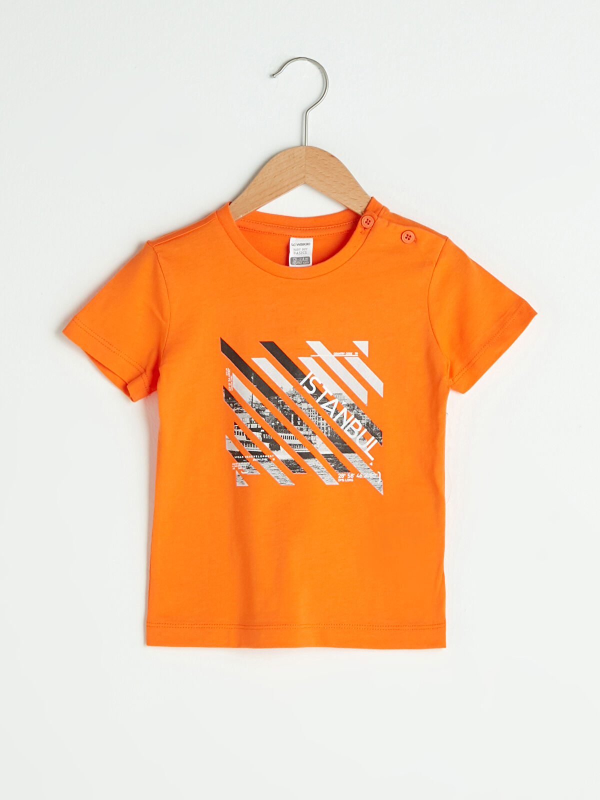 Bisiklet Yaka Kısa Kollu İstanbul Baskılı Pamuklu Erkek Bebek Tişört Bisiklet Yaka Kısa Kollu İstanbul Baskılı Pamuklu Erkek Bebek Tişört