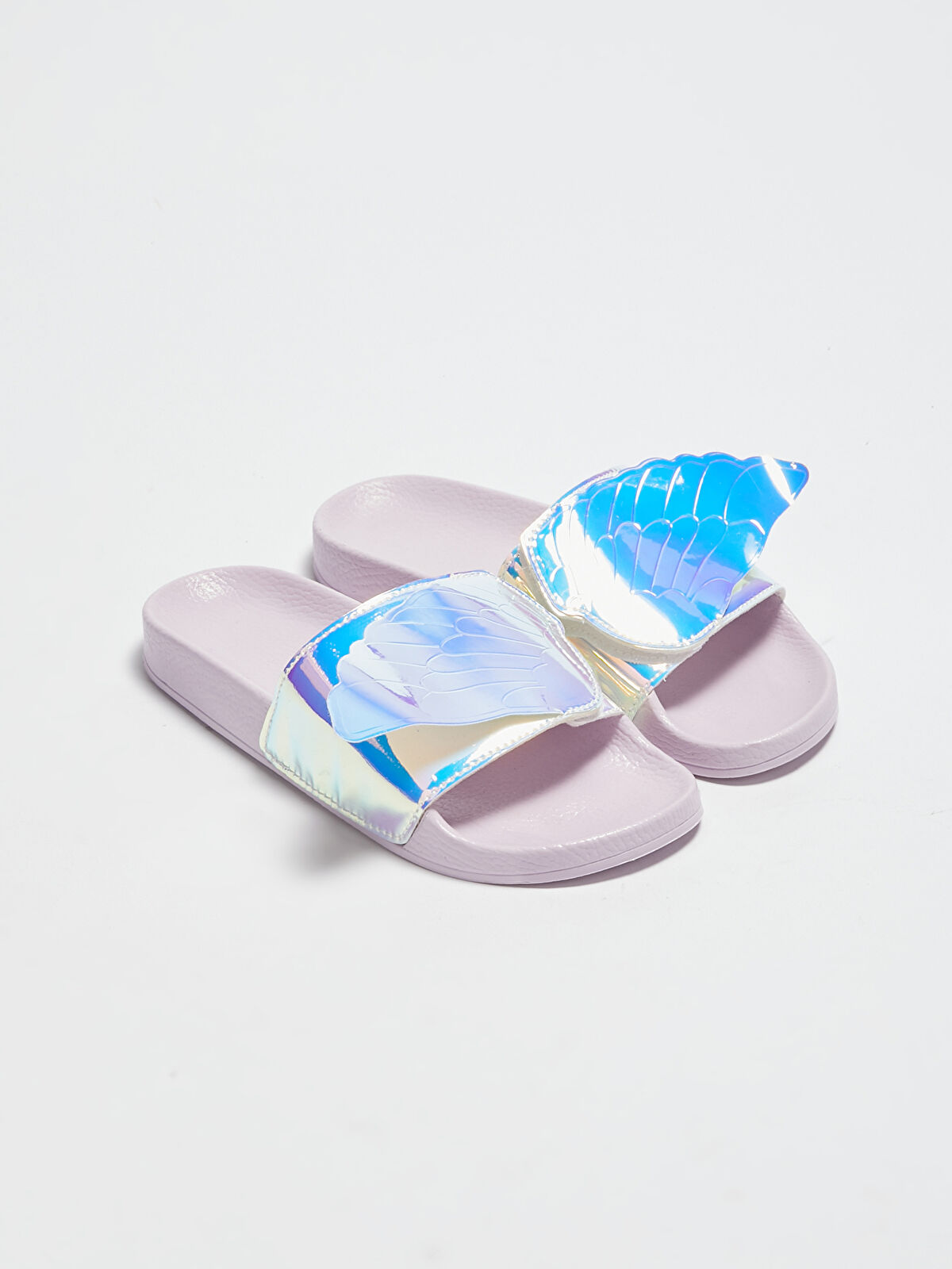 Hologram Detaylı Tek Bantlı Kız Çocuk Terlik