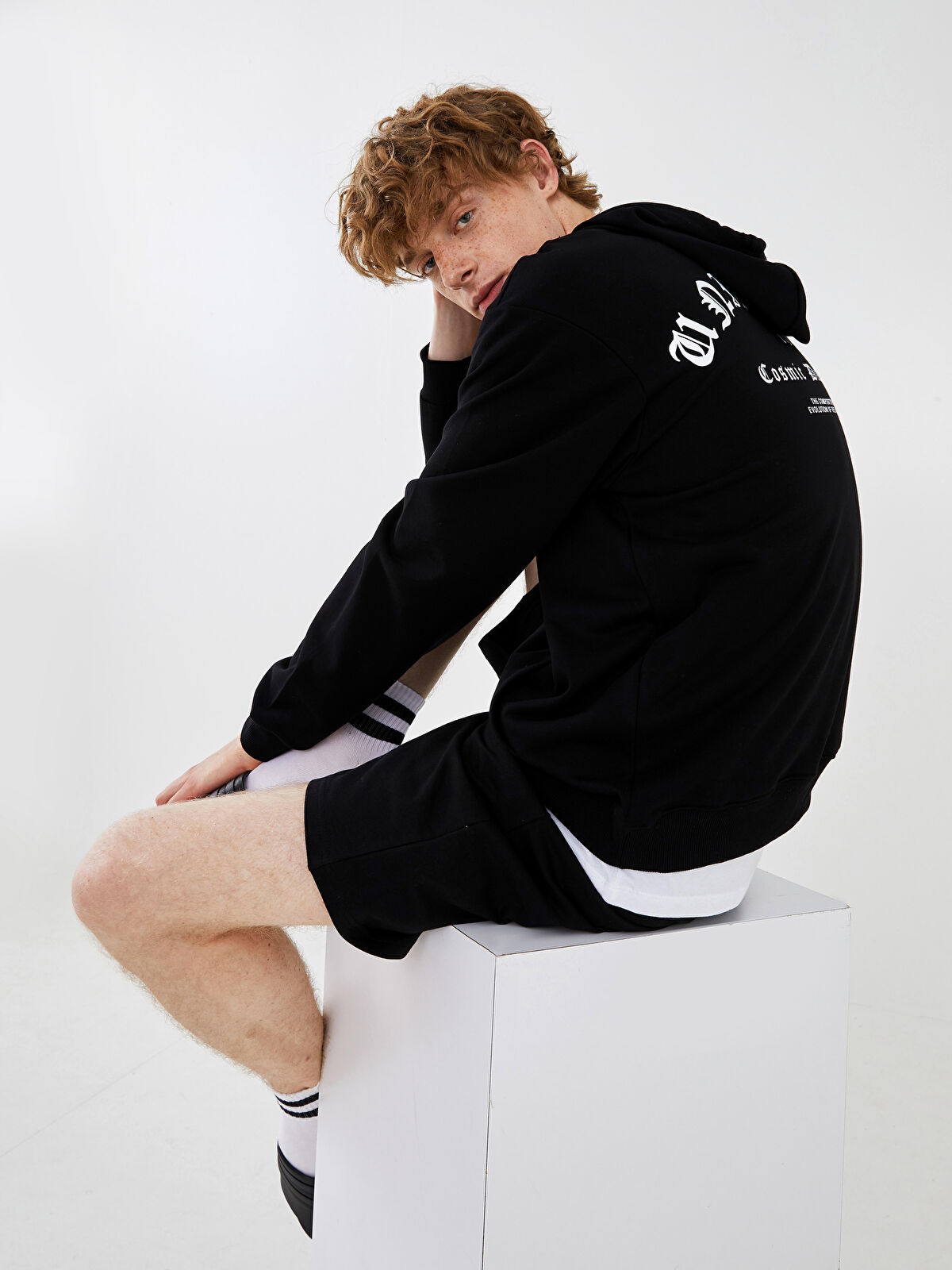 XSIDE Oversize Kapüşonlu Uzun Kollu Erkek Sweatshirt