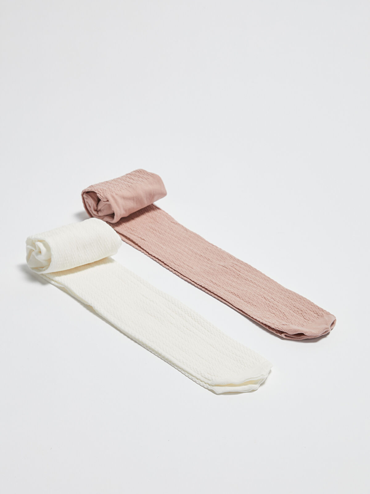 Kendinden Desenli İnce Kız Çocuk Külotlu Çorap 2'li