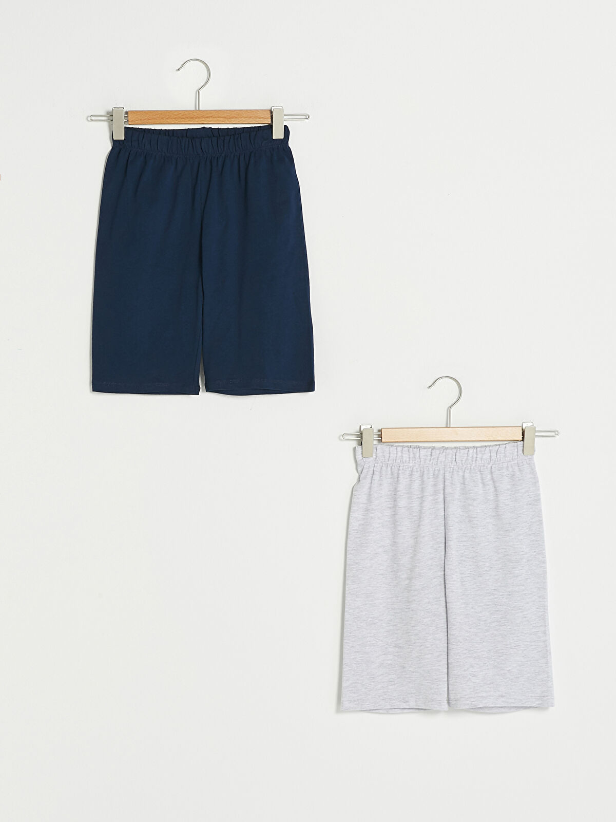 Beli Lastikli Basic Erkek Çocuk Pijama Şort 2'li