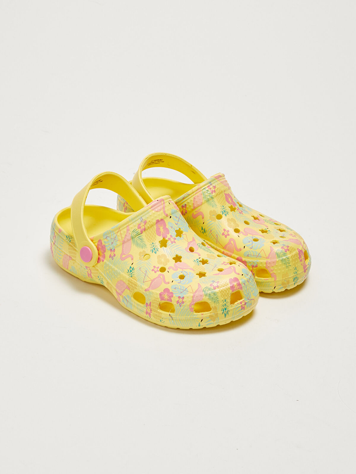 Flamingo Baskılı Kız Çocuk Sandalet