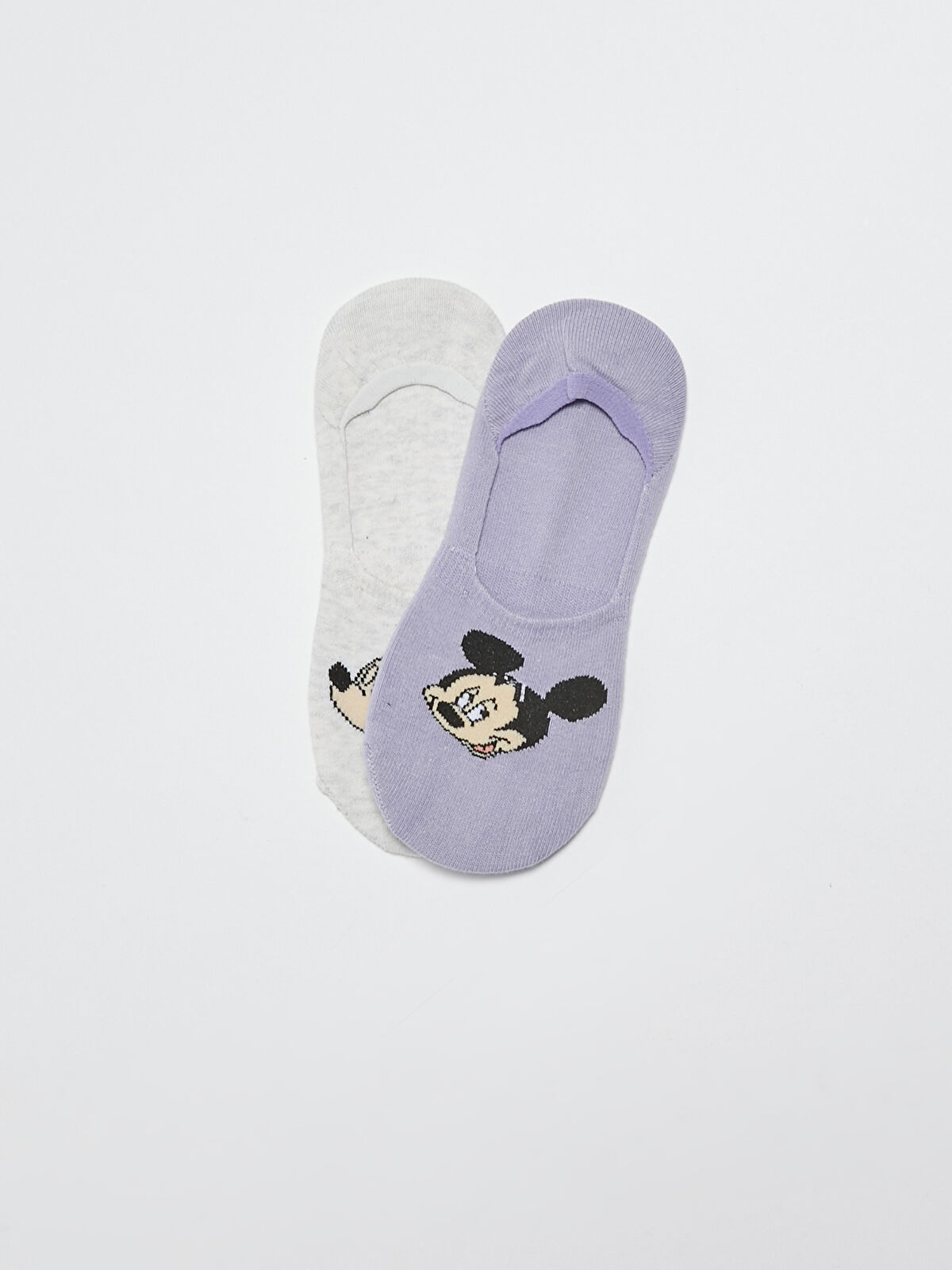 LCW DREAM Mickey Mouse Baskılı Kadın Babet Çorap 2'li