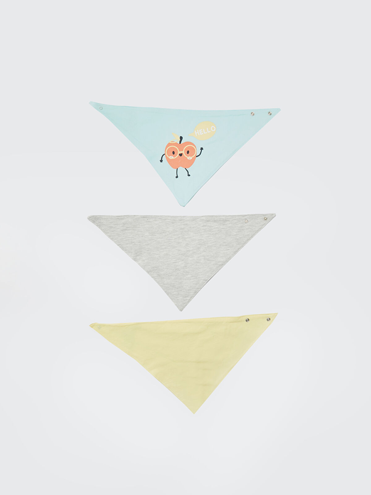 Pamuklu Bebek Mama Önlüğü 3'lü