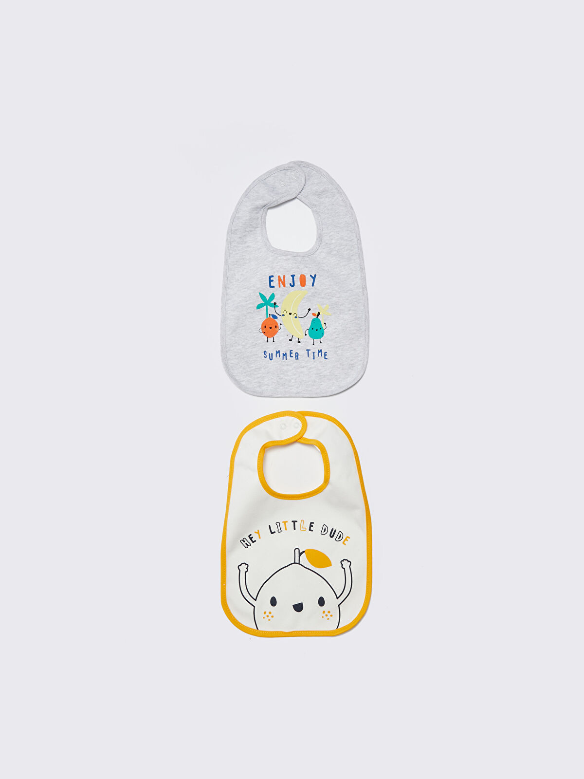 Baskılı Erkek Bebek Mama Önlüğü 2'li