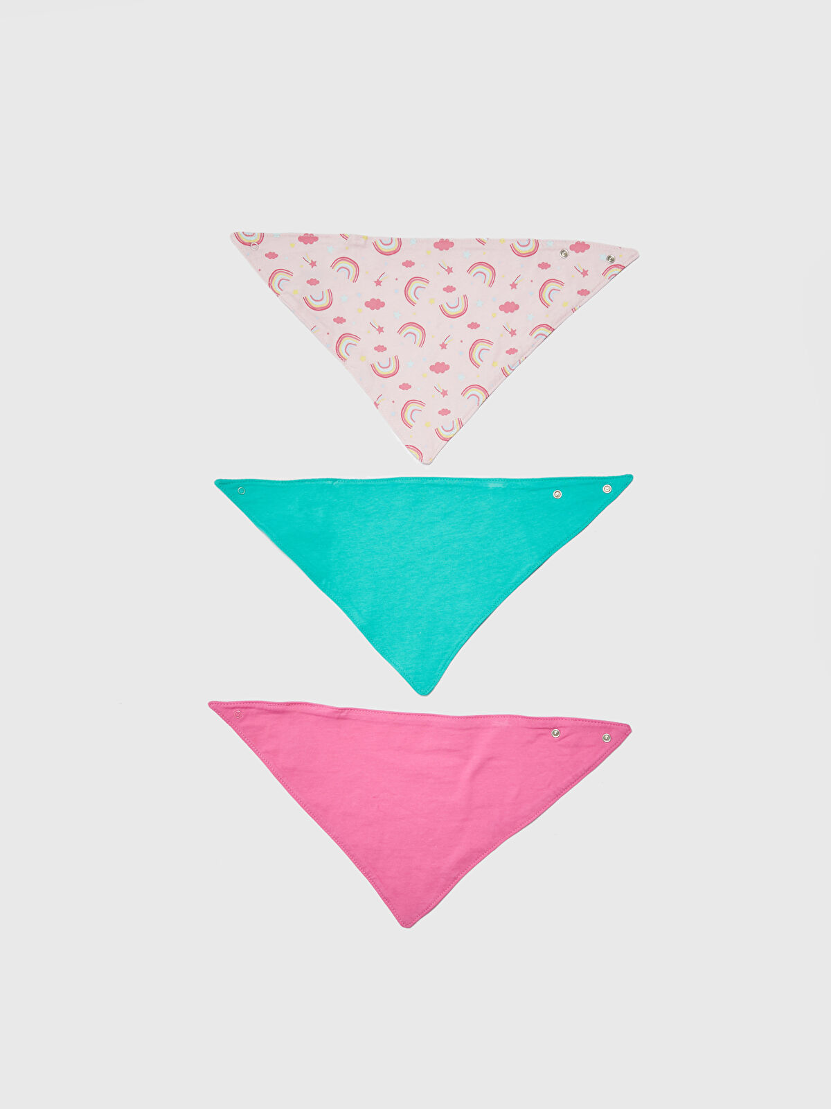 Pamuklu Kız Bebek Mama Önlüğü 3'lü