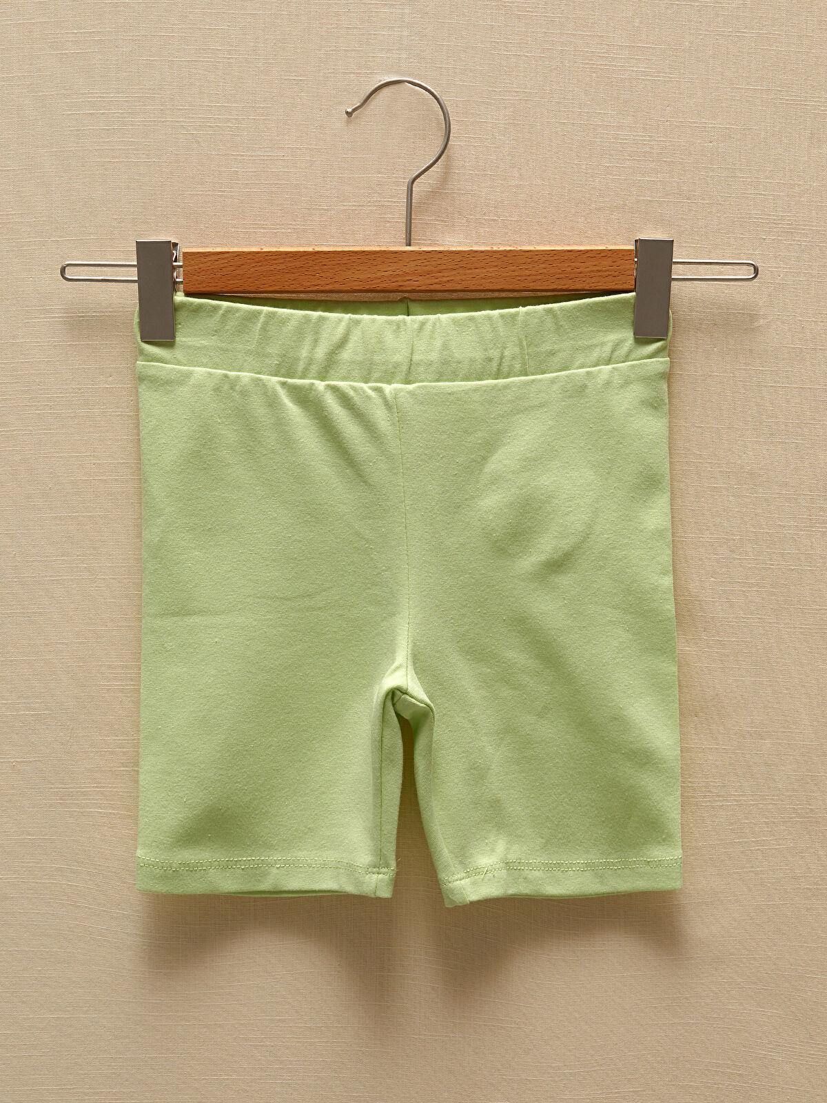 LCW GREEN Beli Lastikli Basic Organik Pamuklu Kız Çocuk Tayt