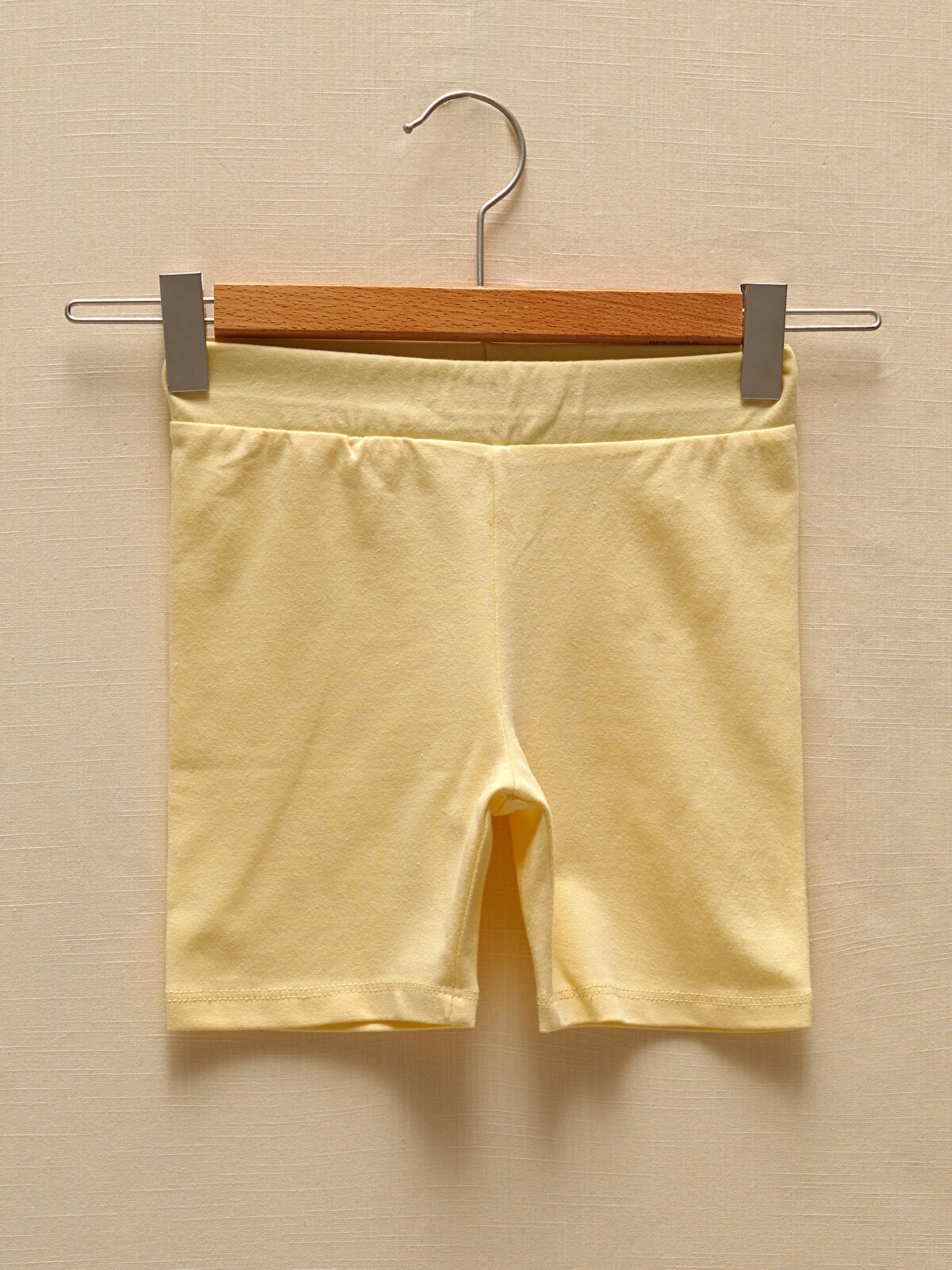 LCW GREEN Beli Lastikli Basic Organik Pamuklu Kız Çocuk Tayt