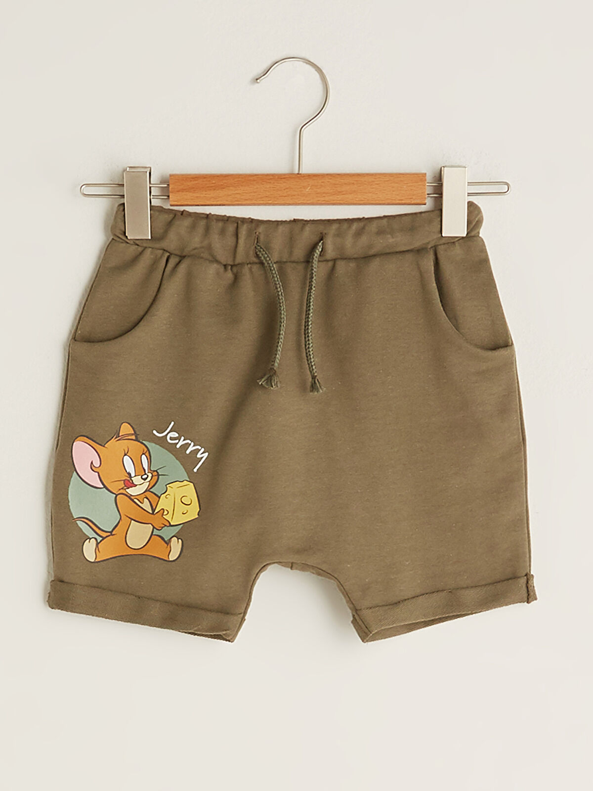 Beli Lastikli Jerry Baskılı Erkek Bebek Şort