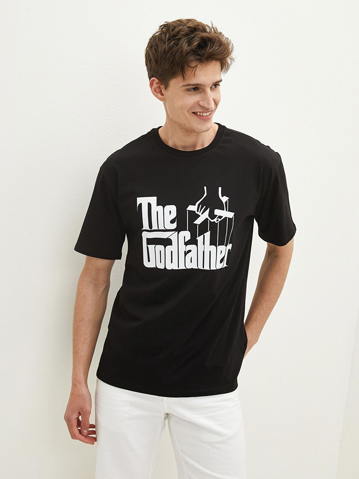 LCW CASUAL Bisiklet Yaka Kısa Kollu The Godfather Baskılı Penye Erkek Tişört LCW CASUAL Bisiklet Yaka Kısa Kollu The Godfather Baskılı Penye Erkek Tişört