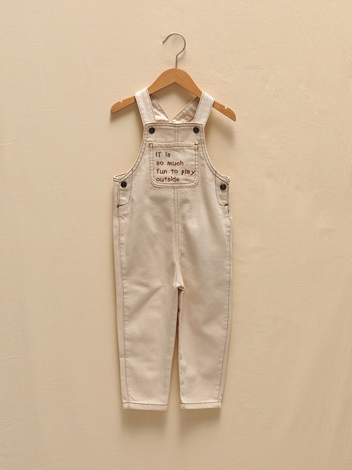 LCW GREEN Cep Detaylı Nakış Detaylı Erkek Bebek Jean Salopet