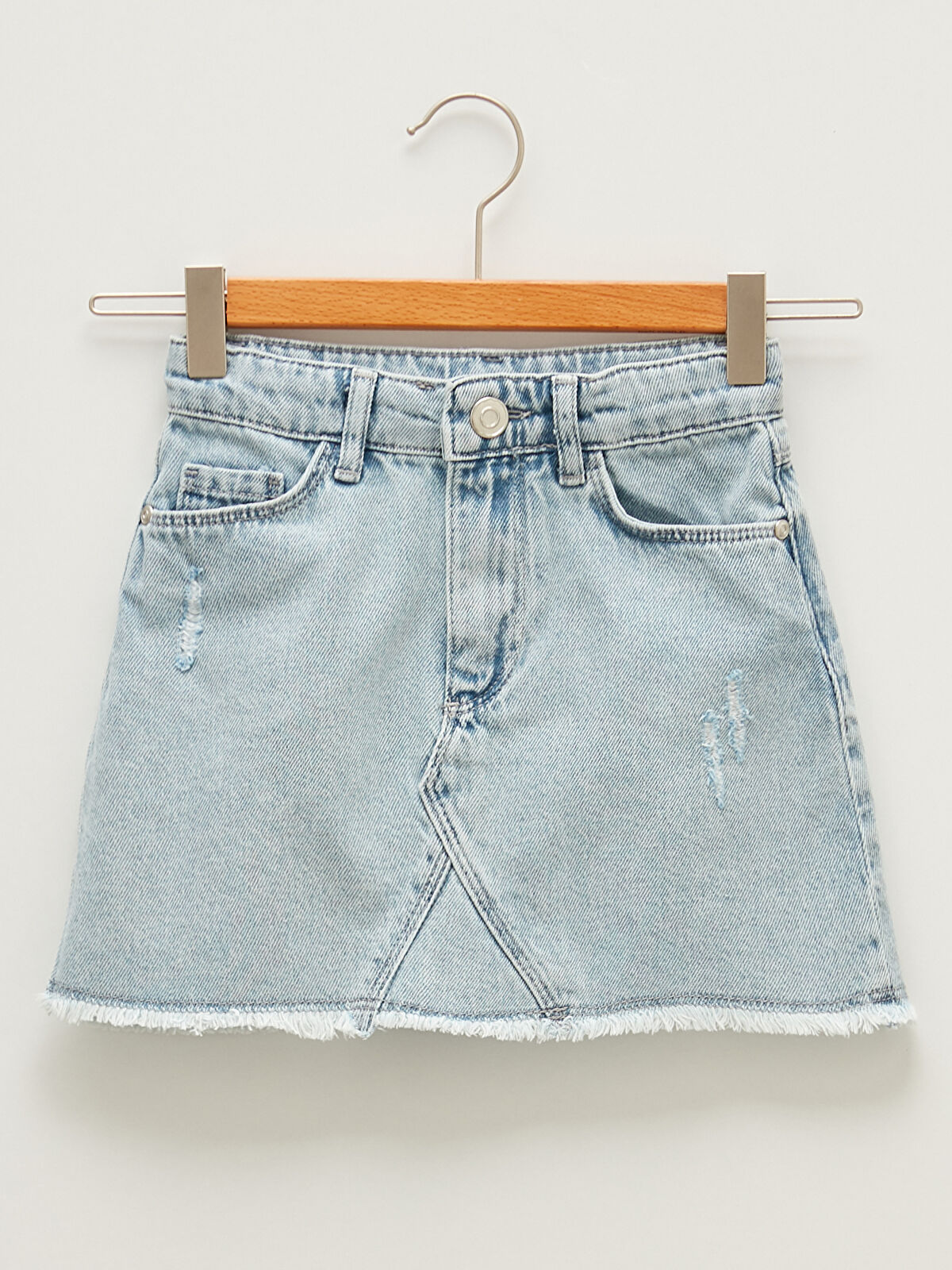 Pamuklu Kız Çocuk Jean Etek