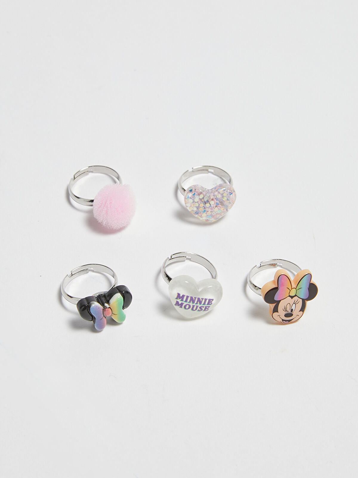 Kız Çocuk Minnie Mouse Lisanslı Yüzük Seti
