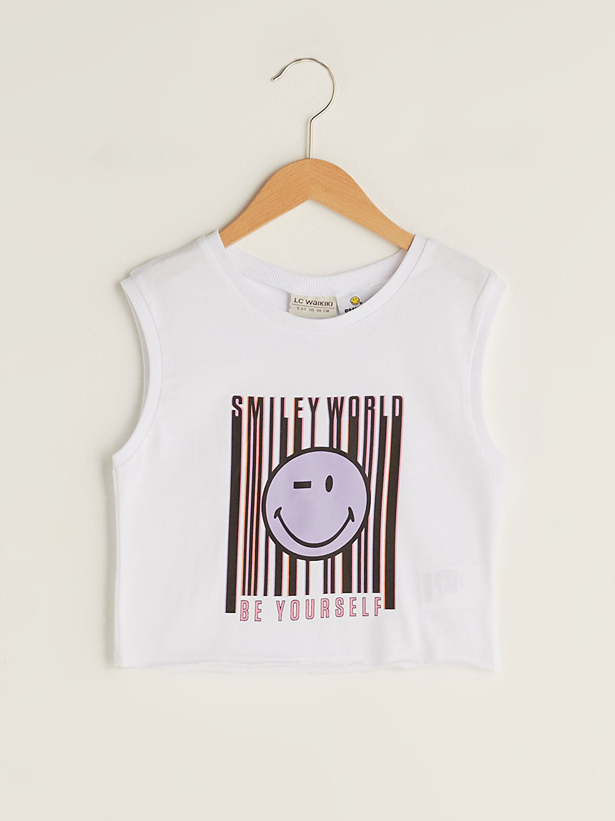 Bisiklet Yaka Emoji Baskılı Kız Çocuk Atlet