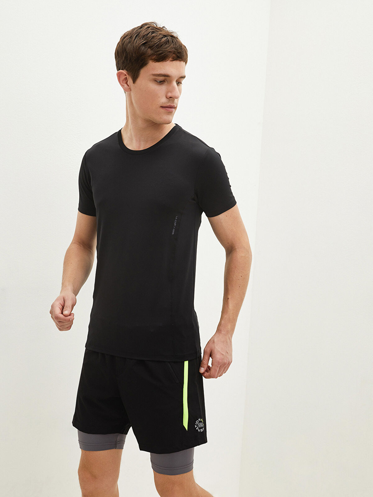 LCW SPORTS Bisiklet Yaka Kısa Kollu Erkek Aktif Spor Tişört