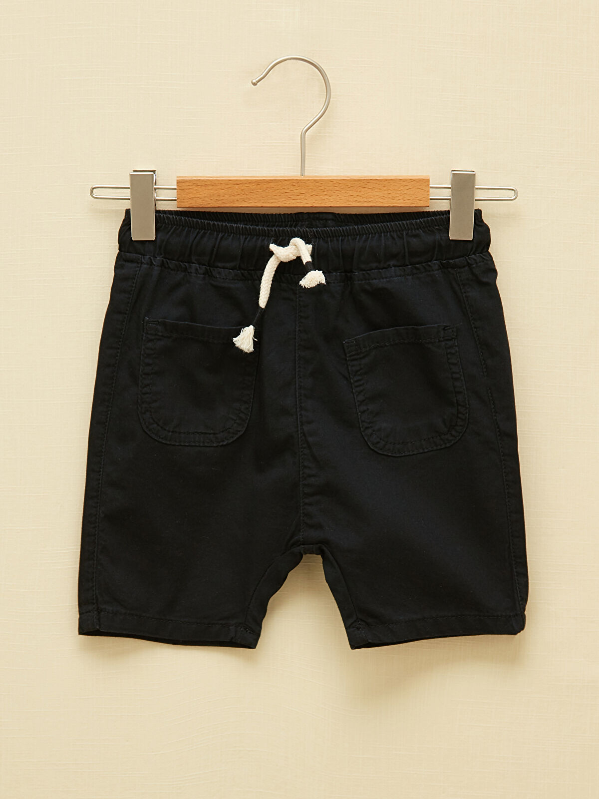 Beli Lastikli Basic Erkek Bebek Jean Şort