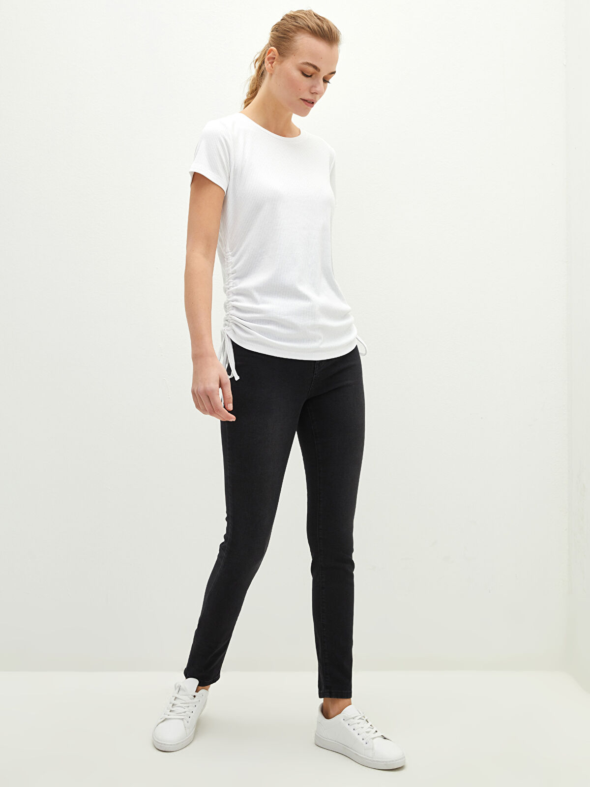 Skinny Fit Korseli Lohusa Jean Pantolon