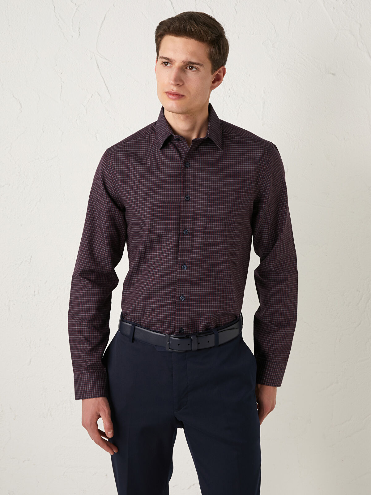 LCW FORMAL Regular Fit Uzun Kollu Gabardin Erkek Gömlek