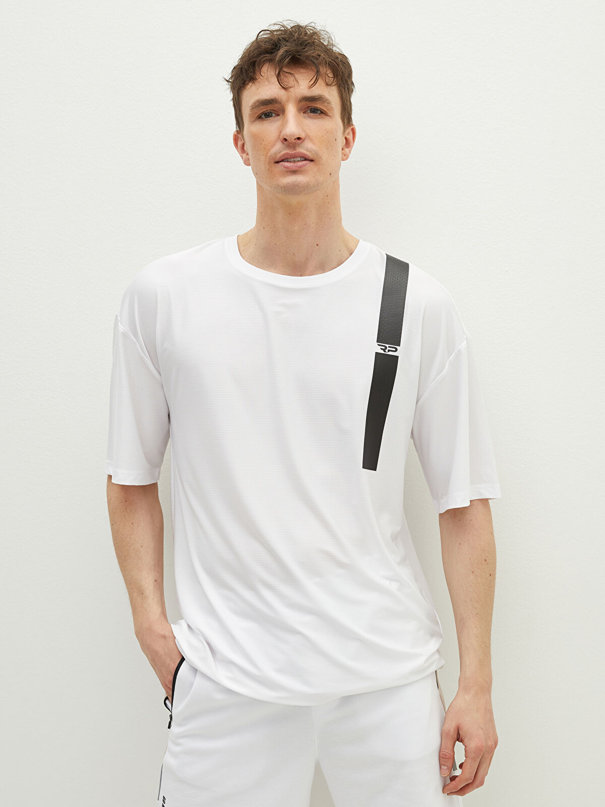 LCW SPORTS Bisiklet Yaka Kısa Kollu Erkek Aktif Spor Tişört