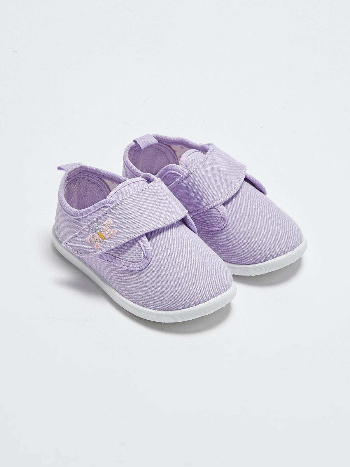 Nakış Detaylı Kız Bebek Sneaker Ayakkabı