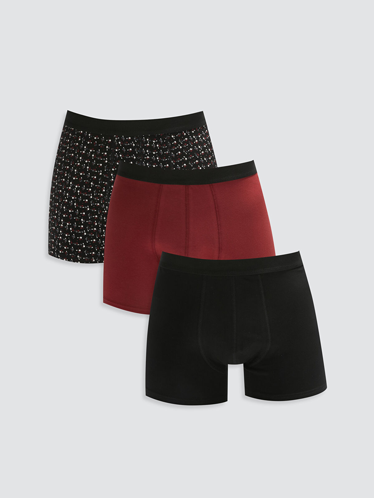 LCW DREAM Geniş Kalıp Esnek Kumaş Erkek Boxer 3'lü LCW DREAM Geniş Kalıp Esnek Kumaş Erkek Boxer 3'lü