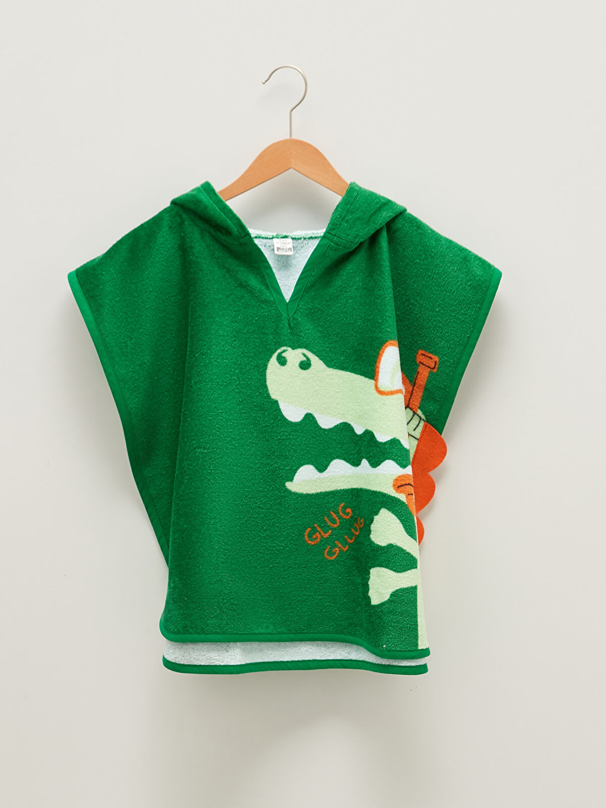 Kapüşonlu Baskılı Erkek Bebek Bornoz