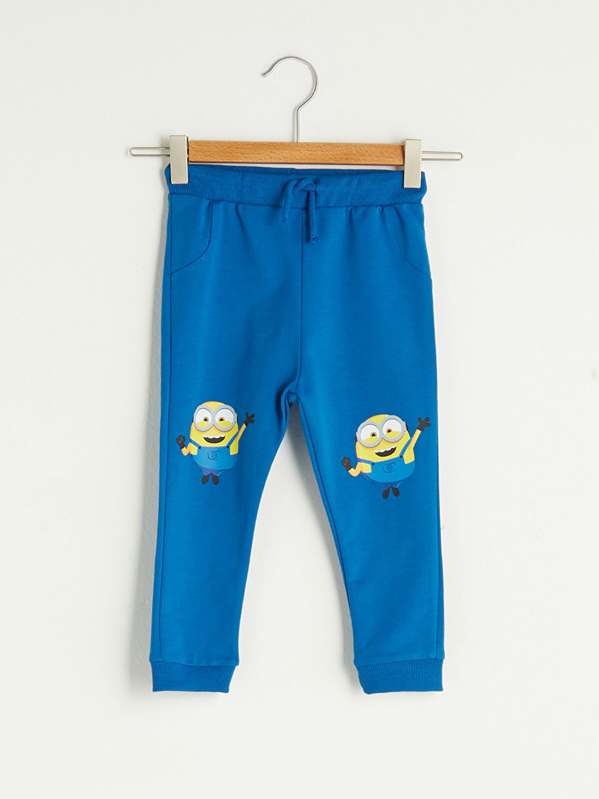 Beli Lastikli Minions Baskılı Erkek Bebek Jogger Eşofman Alt