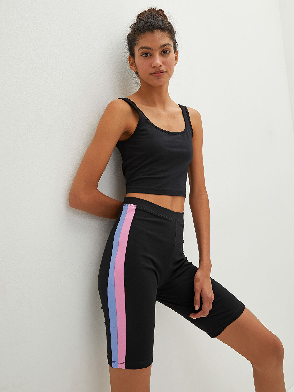 LCW DREAM Beli Lastikli Renk Bloklu Kadın İçlik Tayt