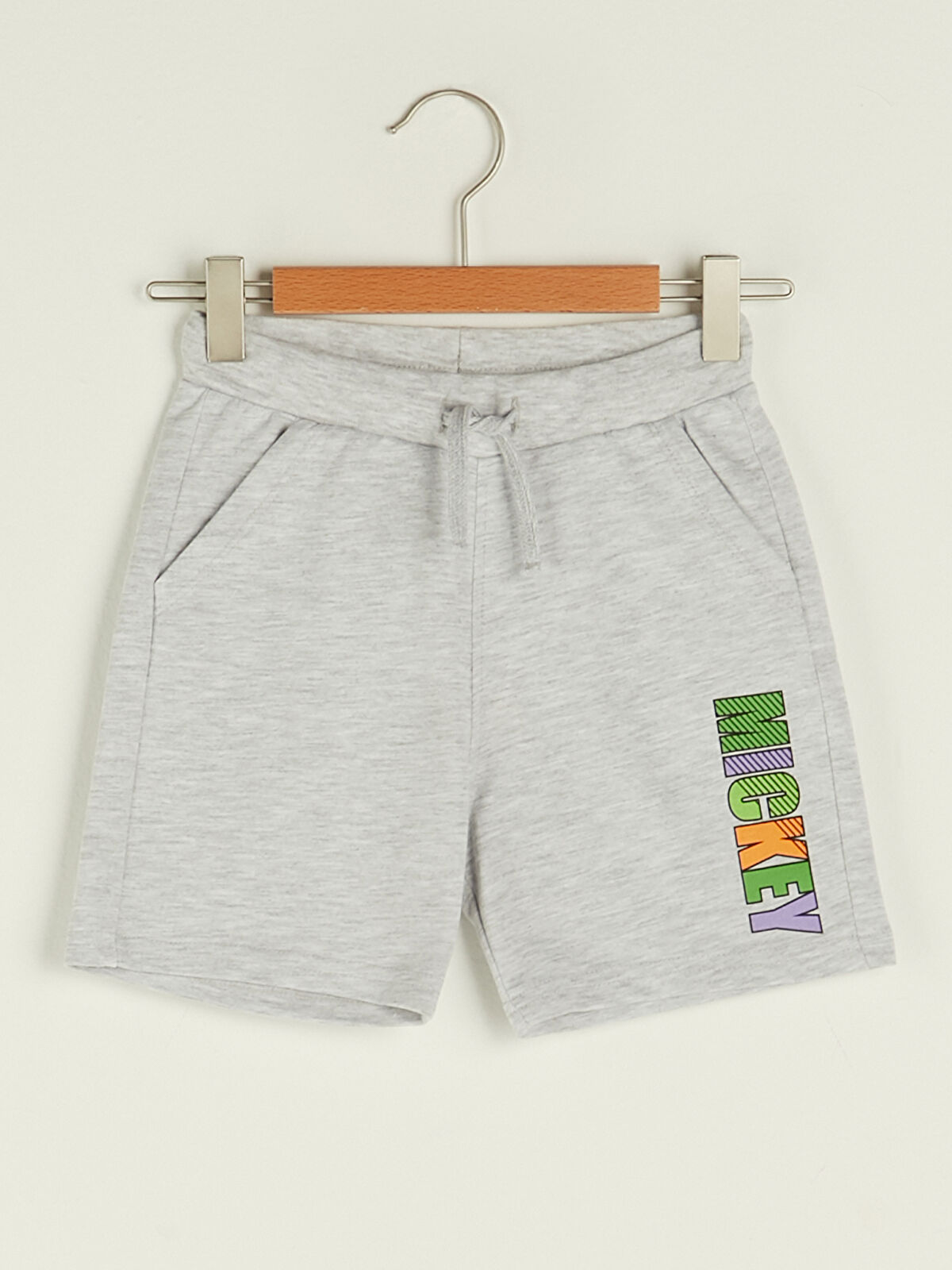 Beli Lastikli Mickey Mouse Baskılı Erkek Çocuk Şort