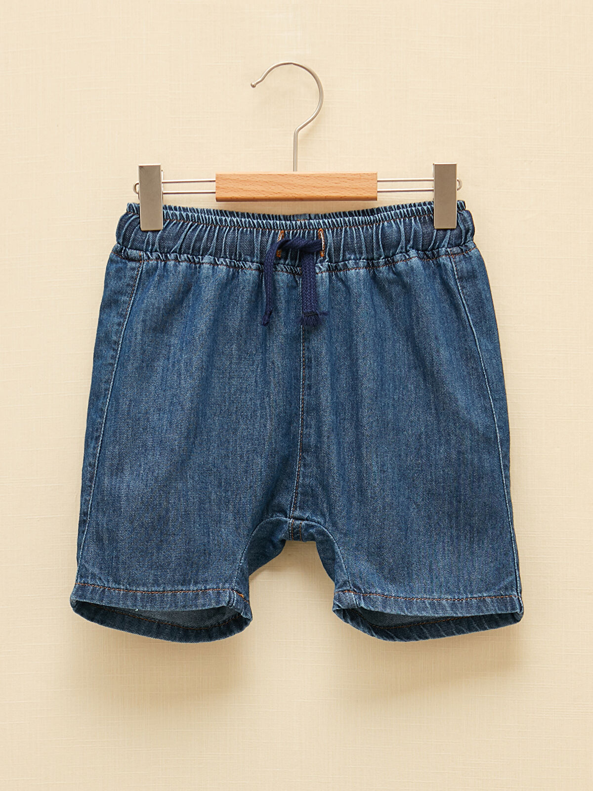 LCW GREEN Beli Lastikli Erkek Bebek Jean Şort