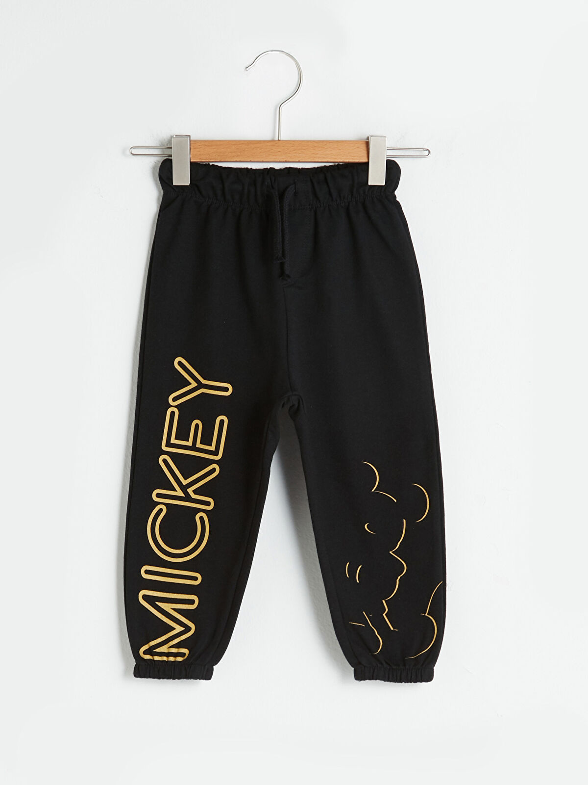 Beli Lastikli Mickey Mouse Baskılı Erkek Bebek Jogger Eşofman Altı Beli Lastikli Mickey Mouse Baskılı Erkek Bebek Jogger Eşofman Altı
