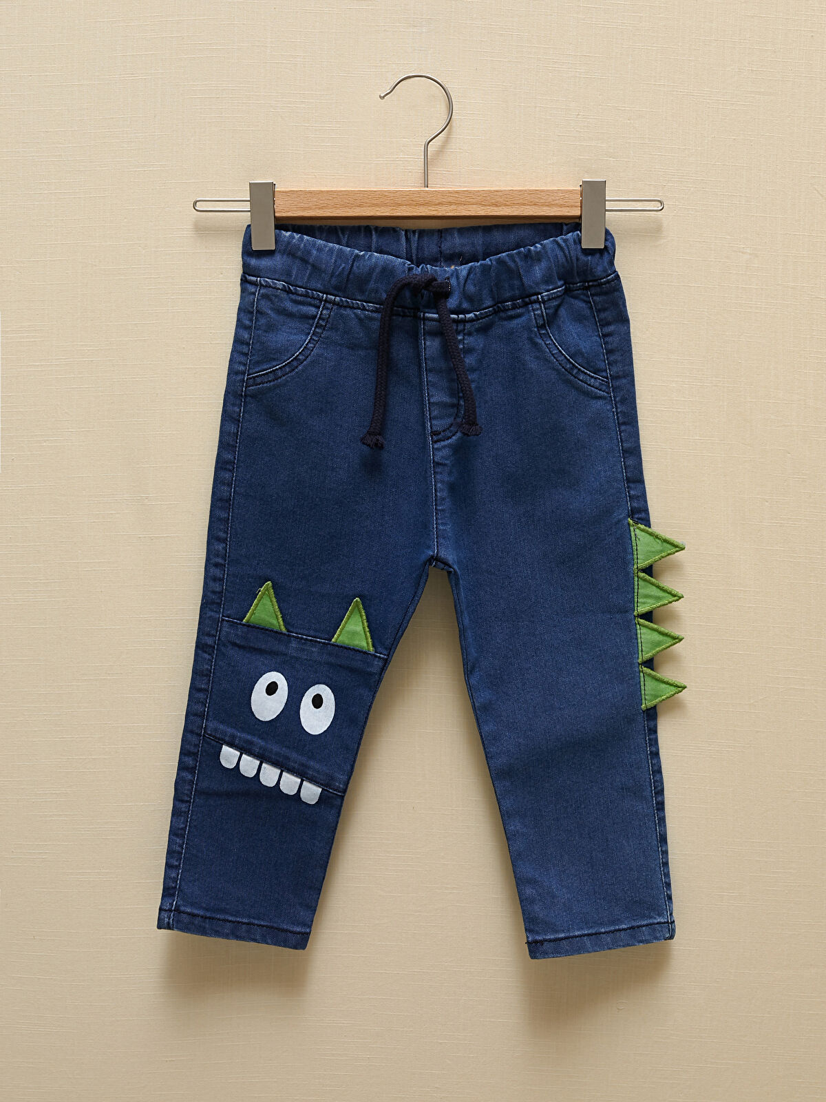 LCW GREEN Harem Fit Beli Lastikli Baskılı Erkek Bebek Jean Pantolon