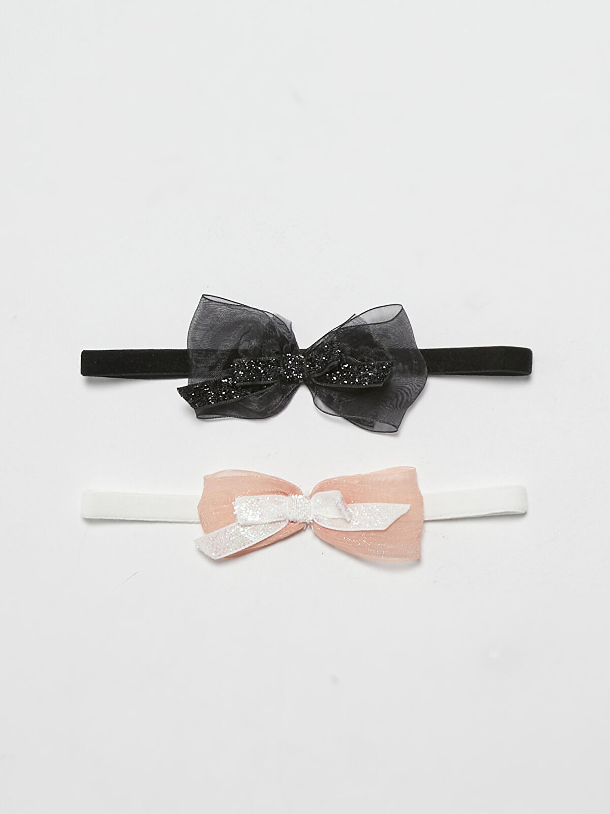 Fiyonk Detaylı Kız Bebek Saç Bandı 2'li