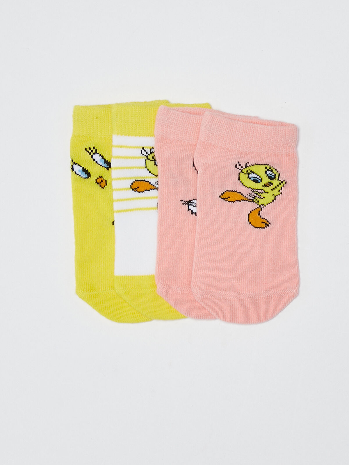 Looney Tunes Baskılı Kız Bebek Patik Çorap 4'lü