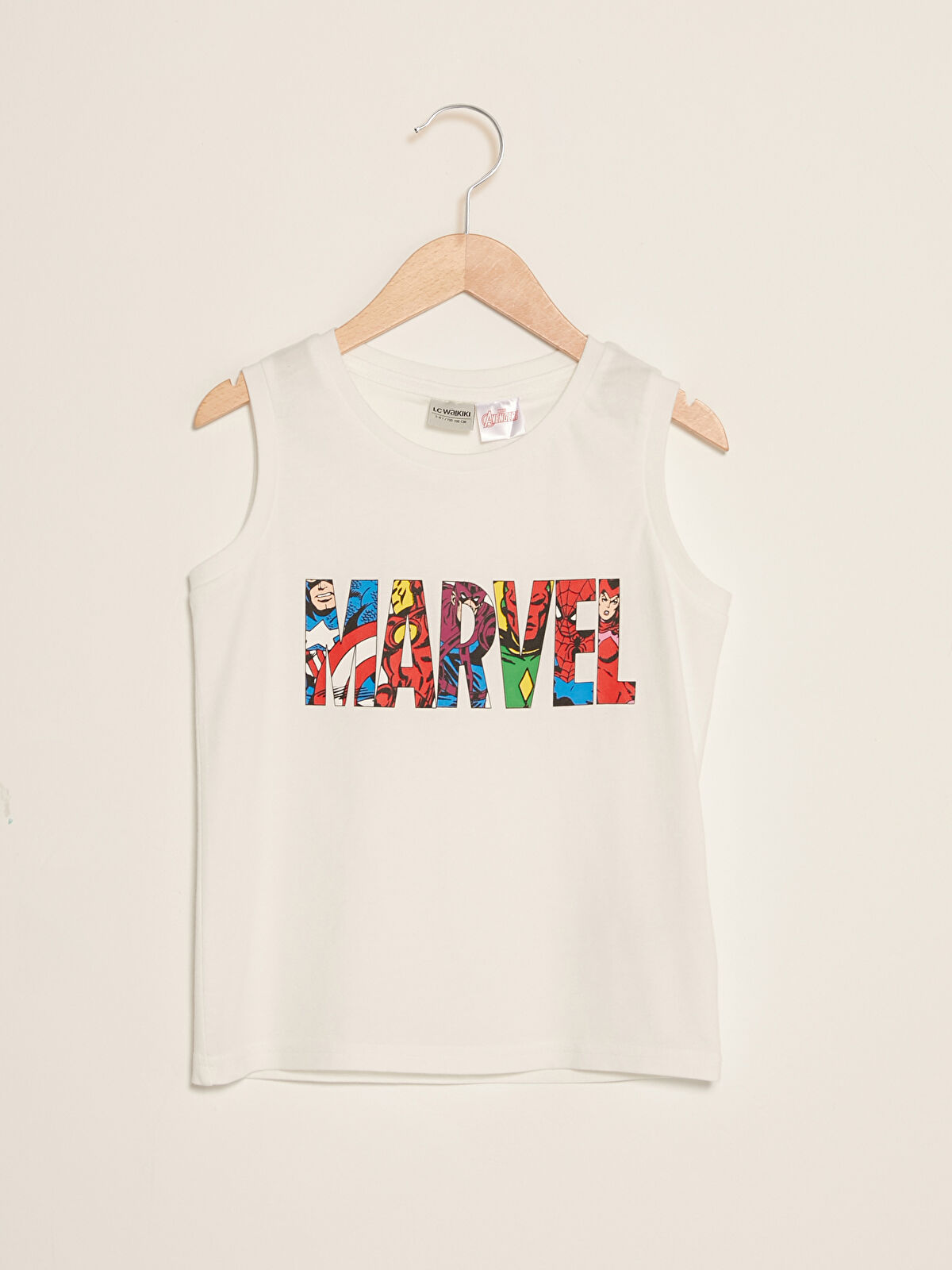 Bisiklet Yaka Marvel Baskılı Erkek Çocuk Atlet