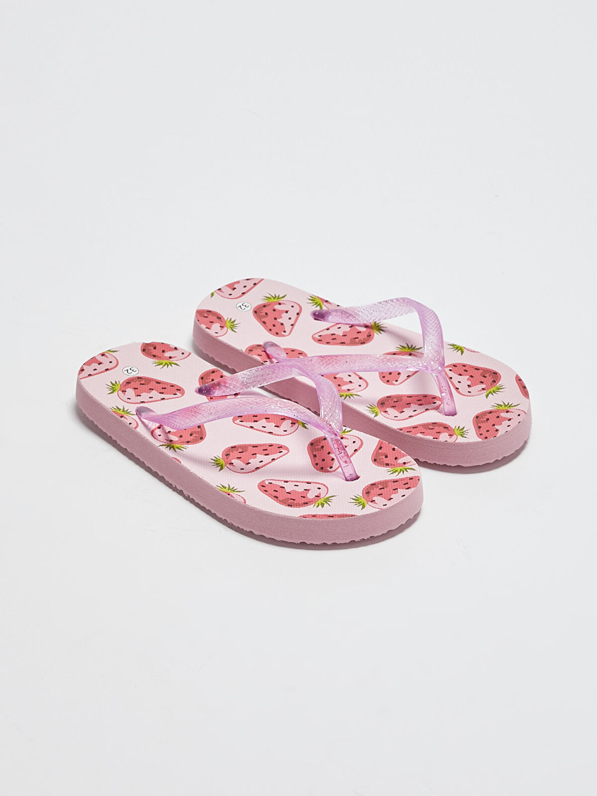 Baskılı Parmak Arası Kız Çocuk Plaj Terliği