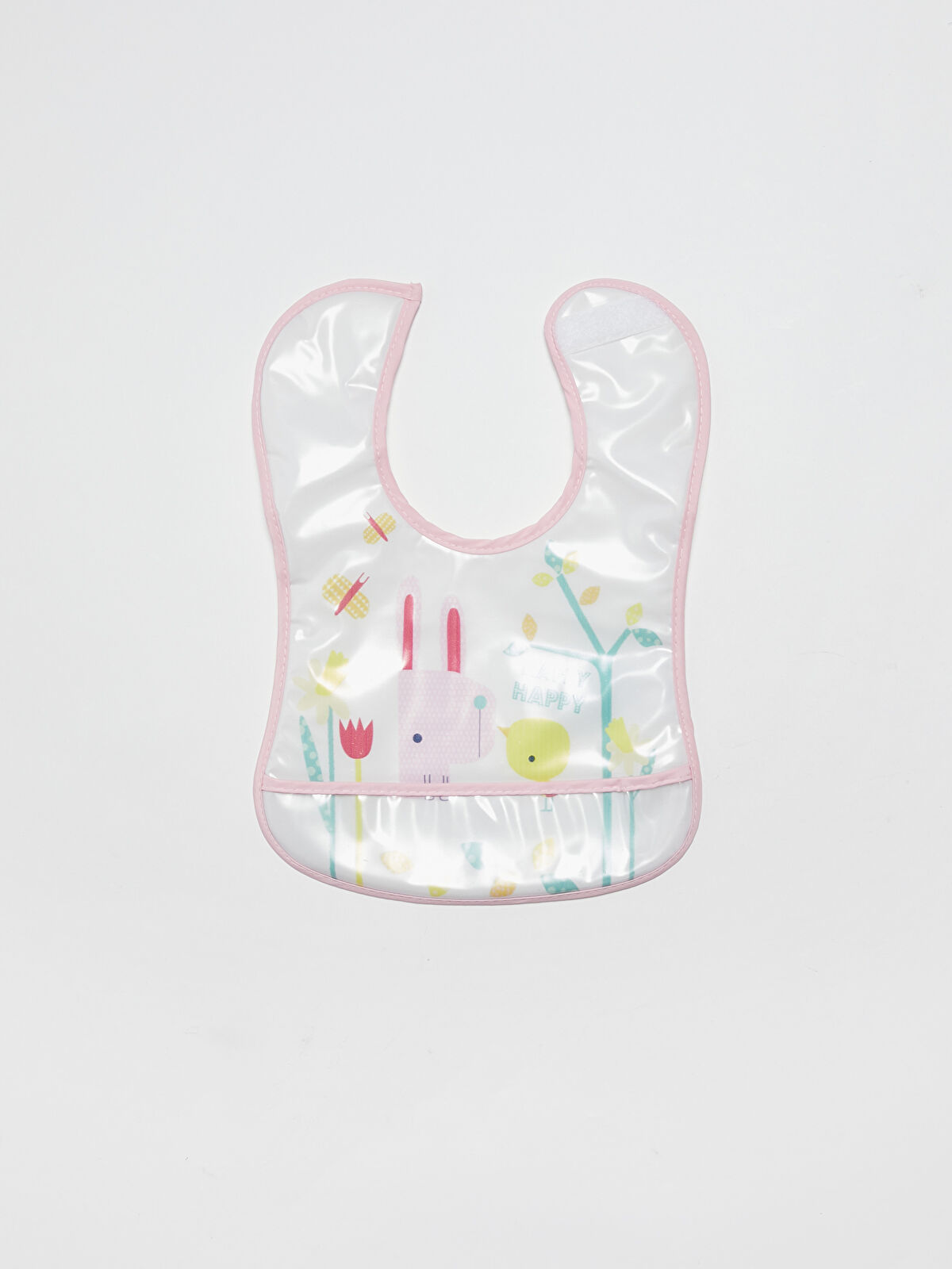 Baskılı Kız Bebek Mama Önlüğü