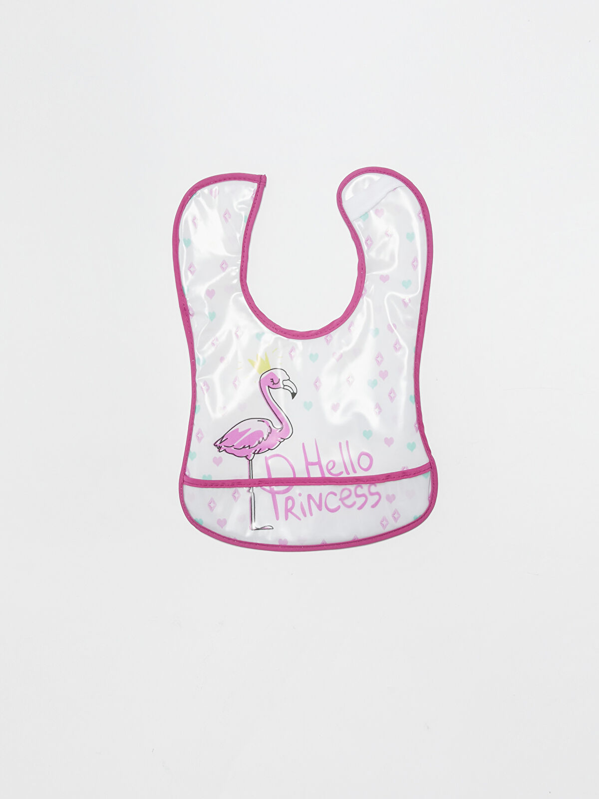 Baskılı Kız Bebek Mama Önlüğü