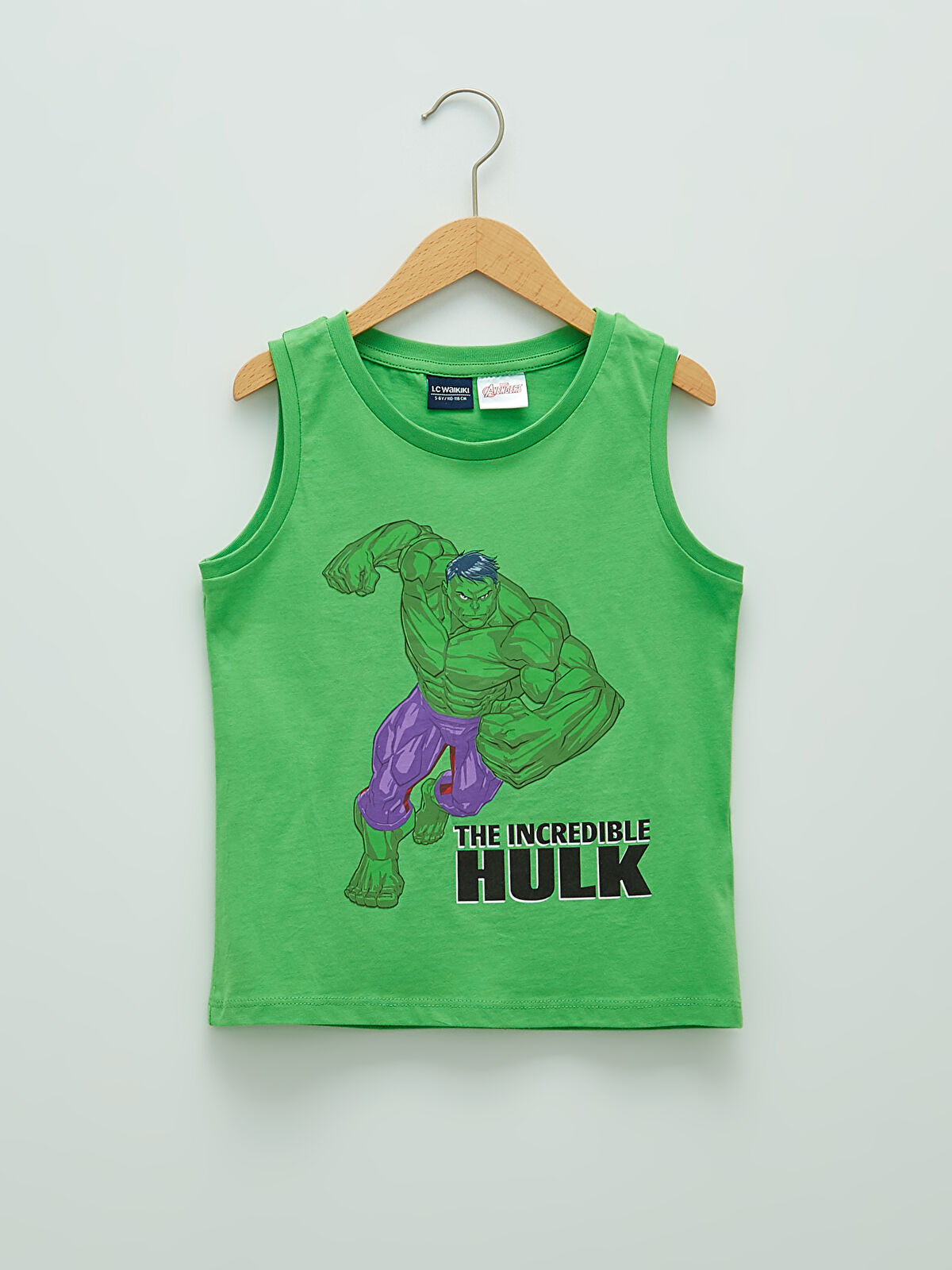 Bisiklet Yaka Hulk Baskılı Erkek Çocuk Atlet Bisiklet Yaka Hulk Baskılı Erkek Çocuk Atlet