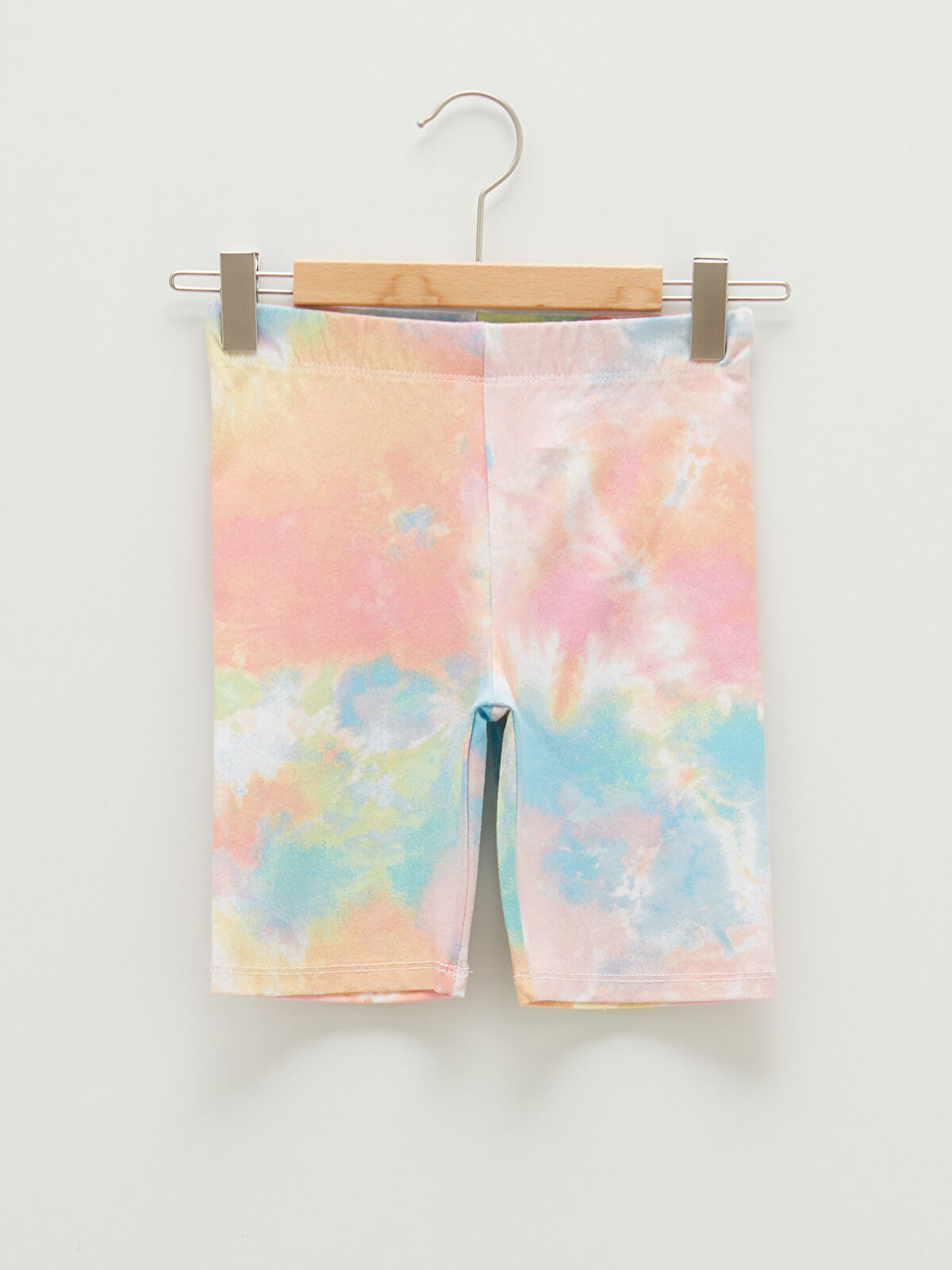 Beli Lastikli Batik Desenli Pamuklu Kız Çocuk Tayt