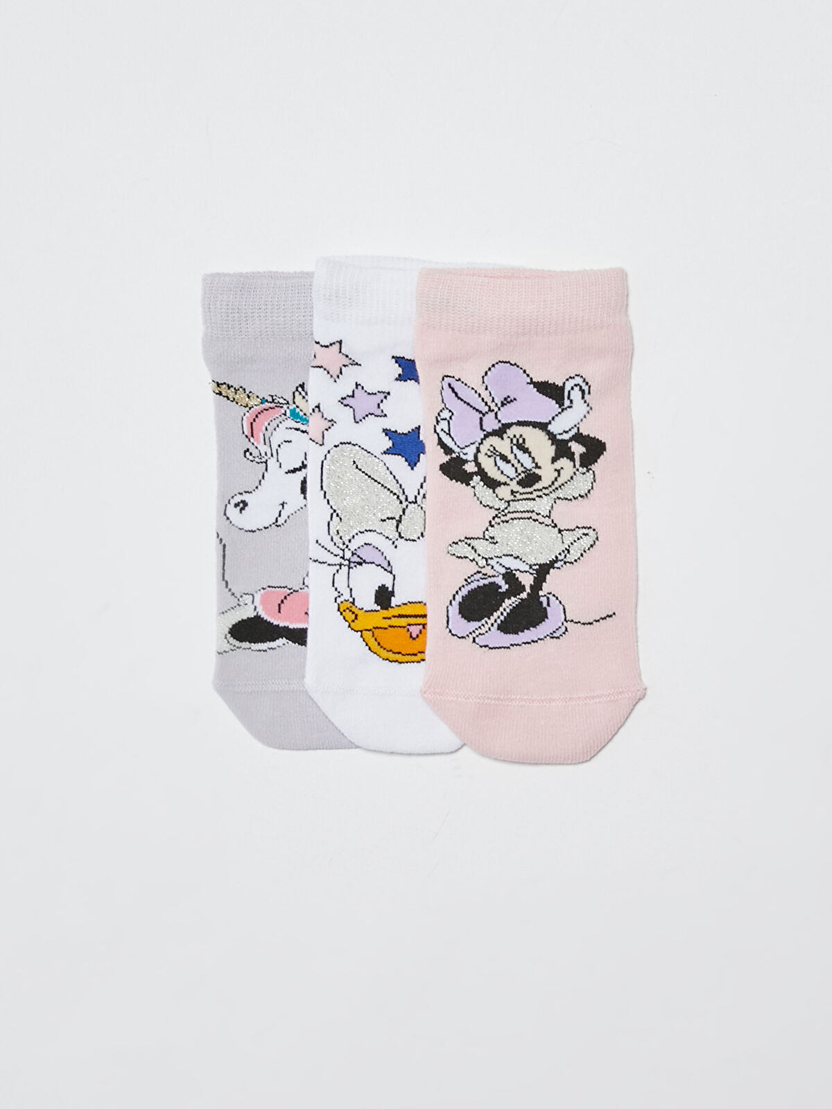 Disney Lisanslı Kız Çocuk Patik Çorap 3'lü Disney Lisanslı Kız Çocuk Patik Çorap 3'lü