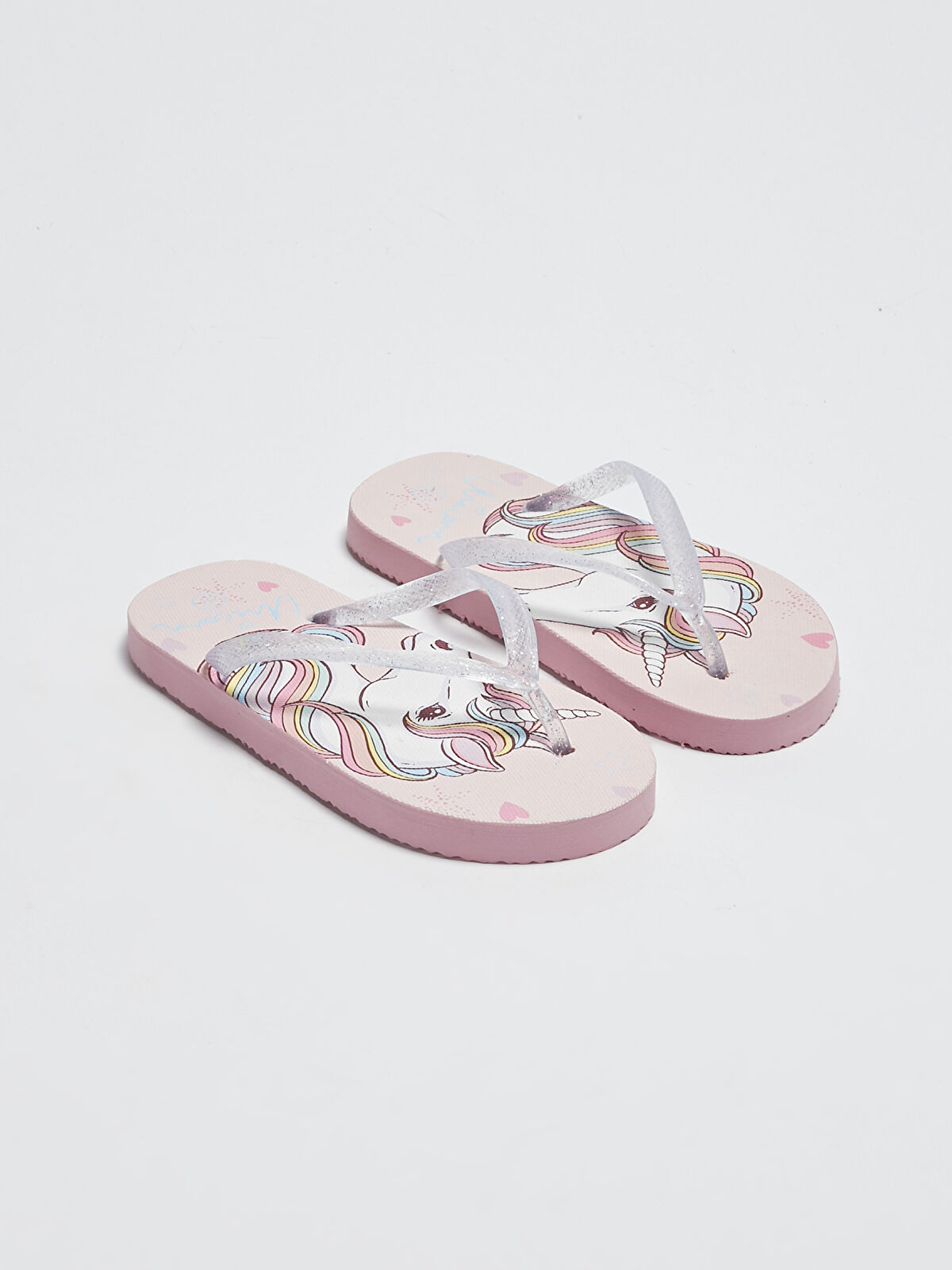 Baskılı Parmak Arası Kız Çocuk Plaj Terliği