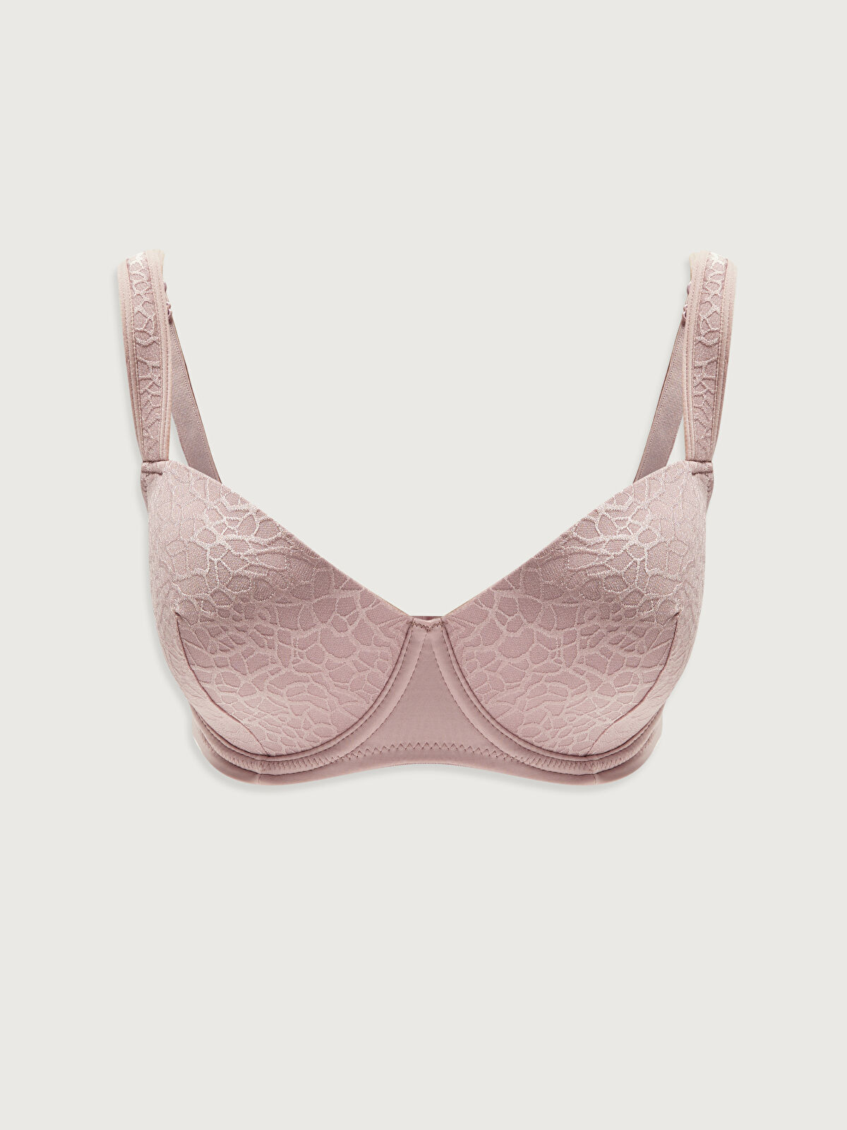 LCW DREAM Desenli Ayarlanabilir Askılı Büyük Beden Sütyen