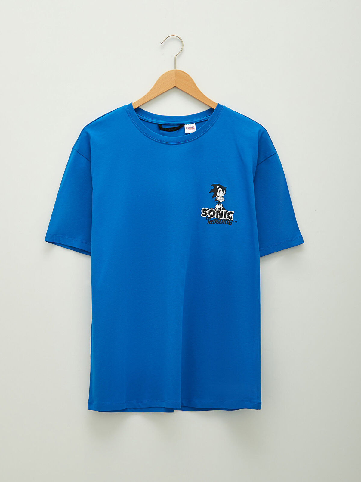 LCW CASUAL Bisiklet Yaka Kısa Kollu Sonic Baskılı Penye Erkek Tişört