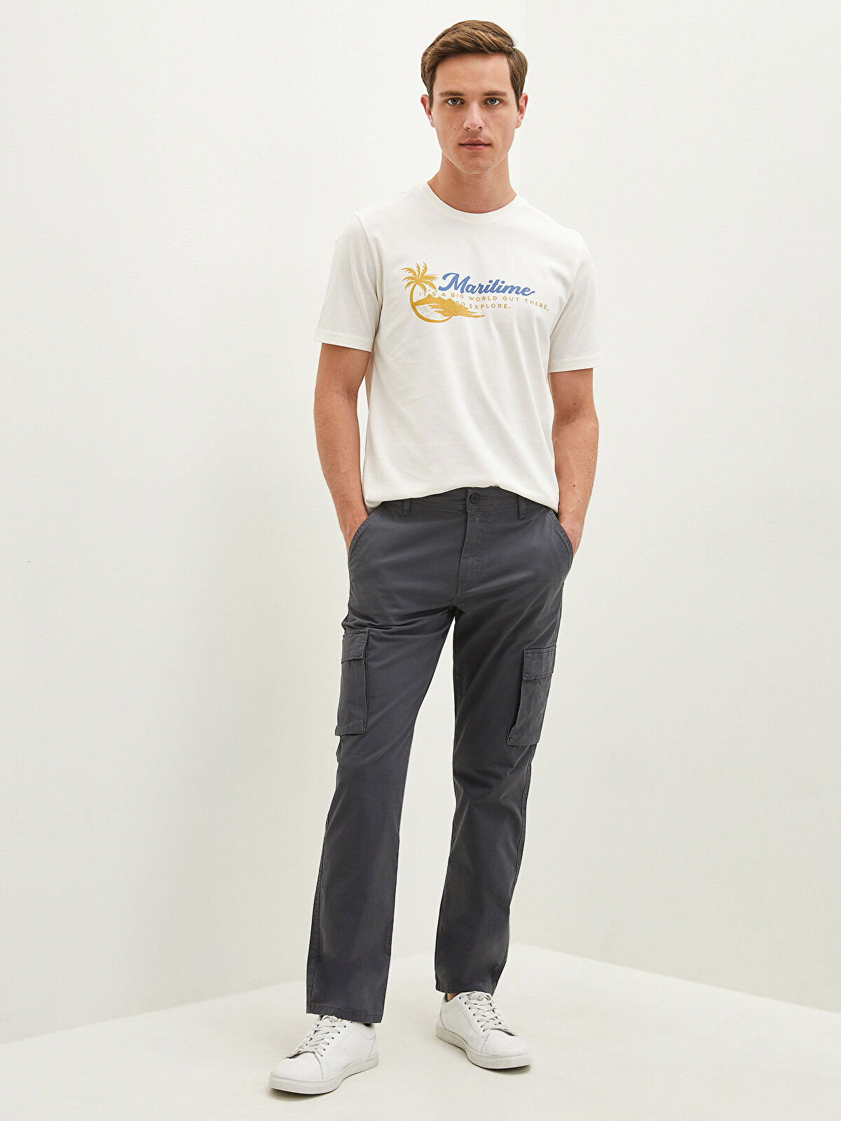 LCW CLASSIC Geniş Kalıp Gabardin Erkek Pantolon