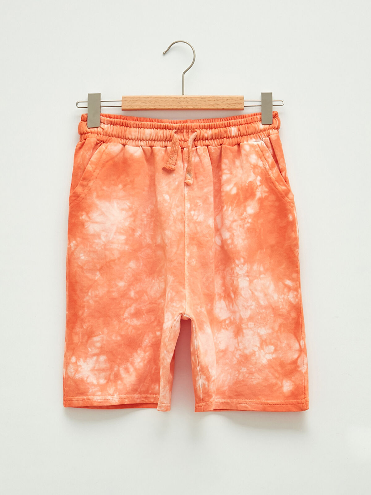 Beli Lastikli Batik Desenli Erkek Çocuk Bermuda Şort