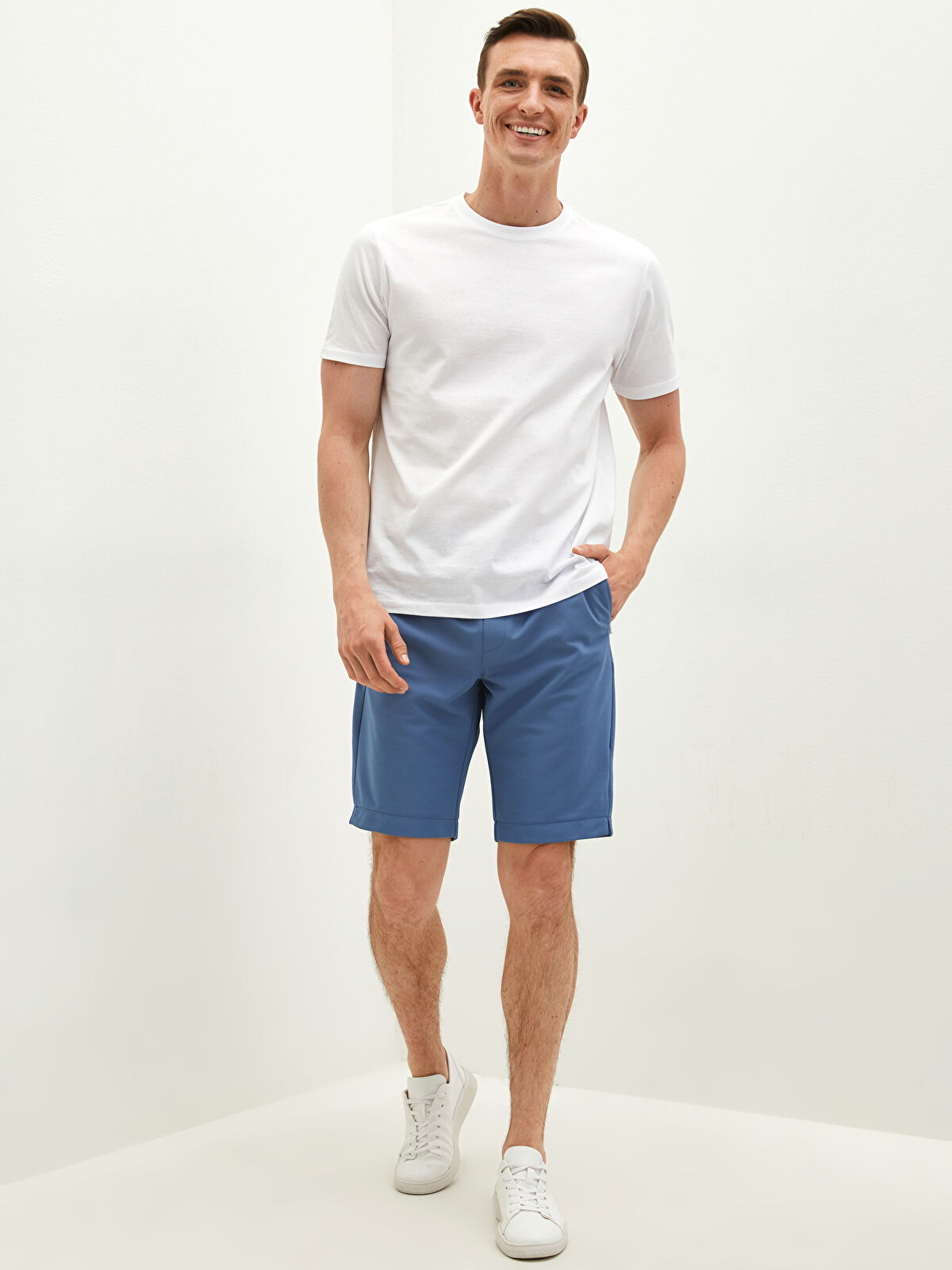 LCW VISION Slim Fit Örme Erkek Şort