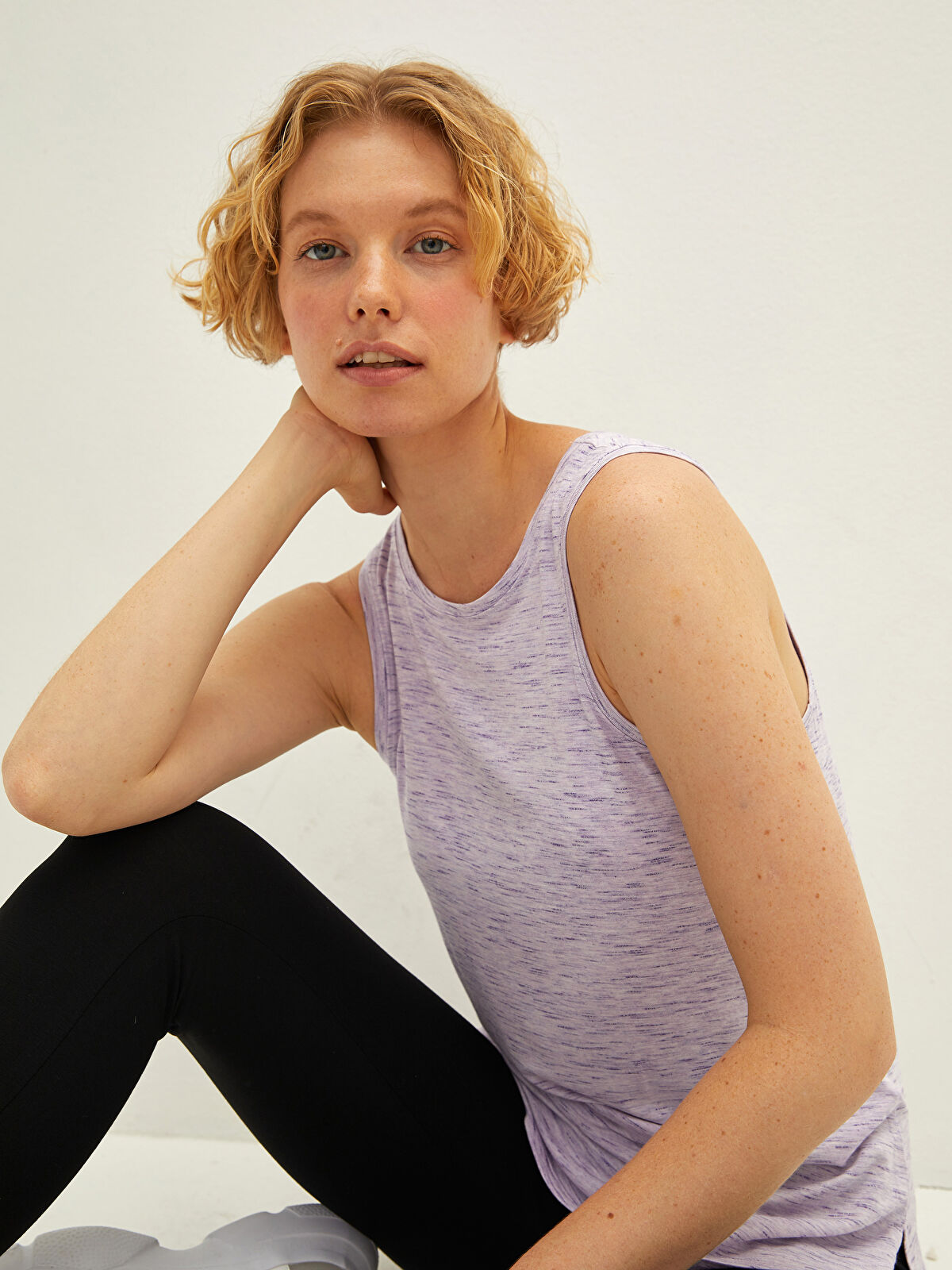 LCW ACTIVE Bisiklet Yaka Düz Kadın Spor Atlet