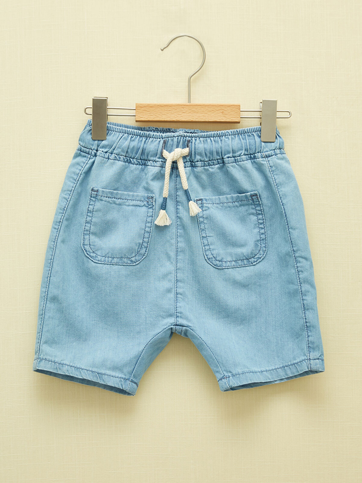 LCW GREEN Beli Lastikli Basic Erkek Bebek Jean Şort